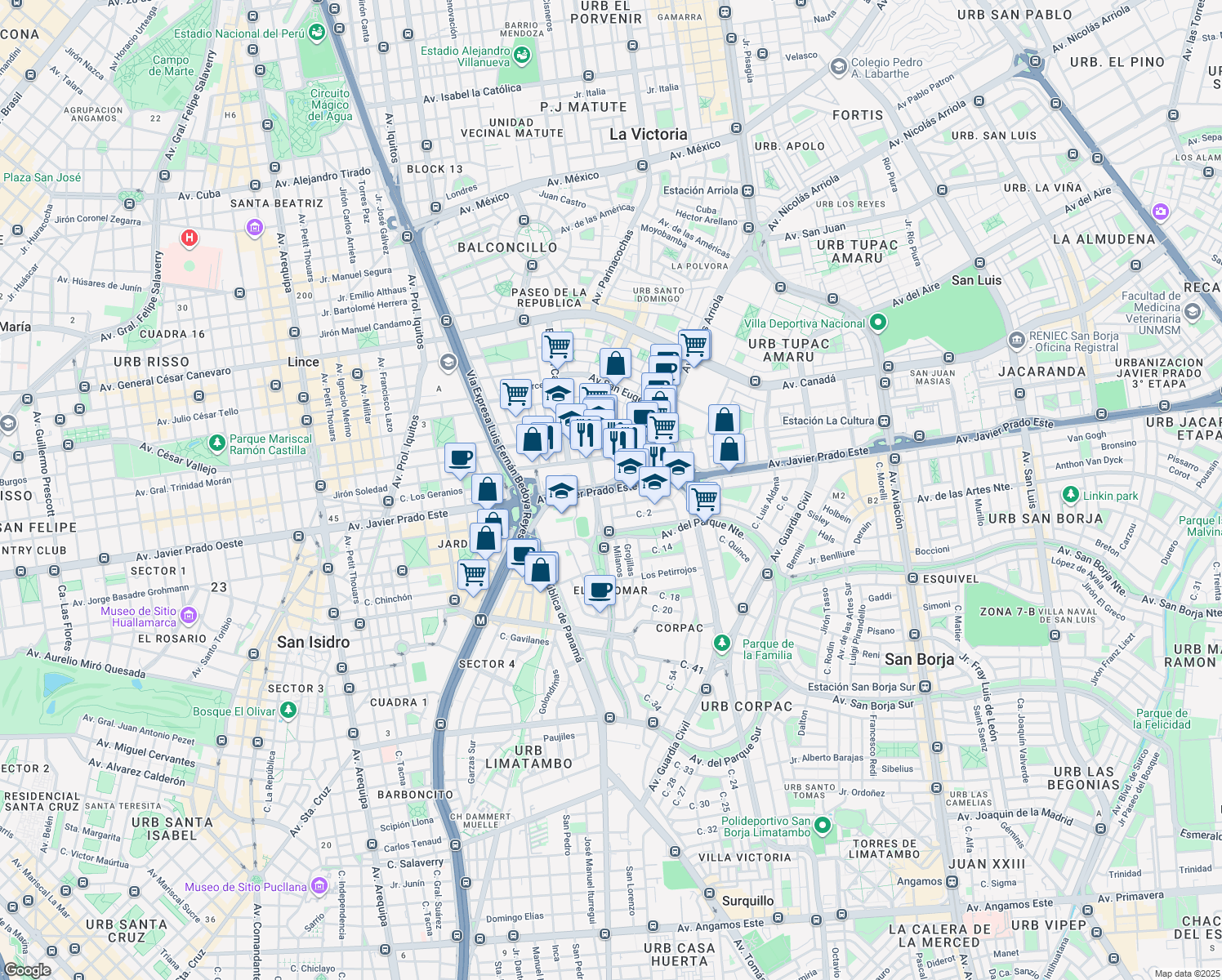 1035 Avenida Javier Prado Este, San Isidro Provincia de Lima - Walk Score