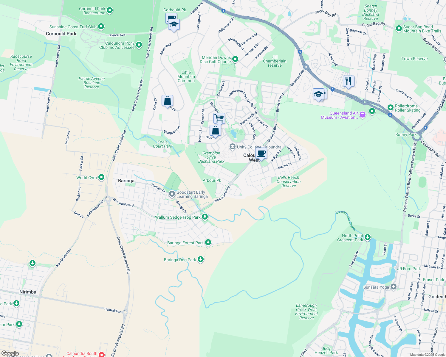 Emerald Drive, Caloundra West QLD - Walk Score