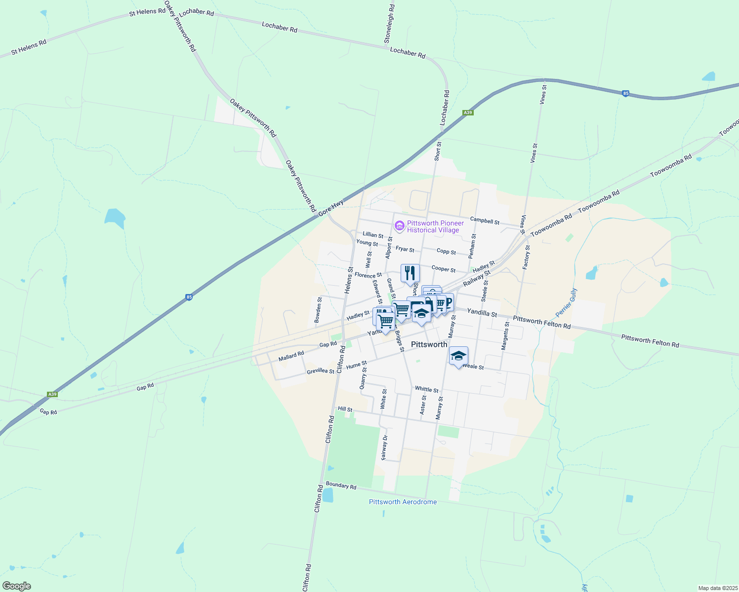 3 Cunningham Street, Pittsworth QLD - Walk Score