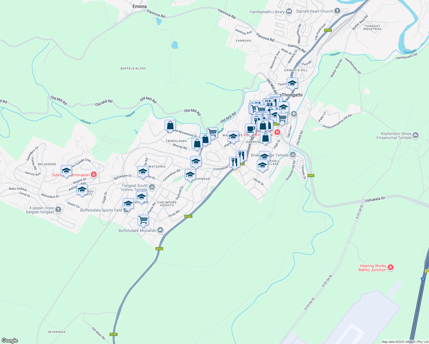 1 Hillview Road, Tongaat KZN - Walk Score