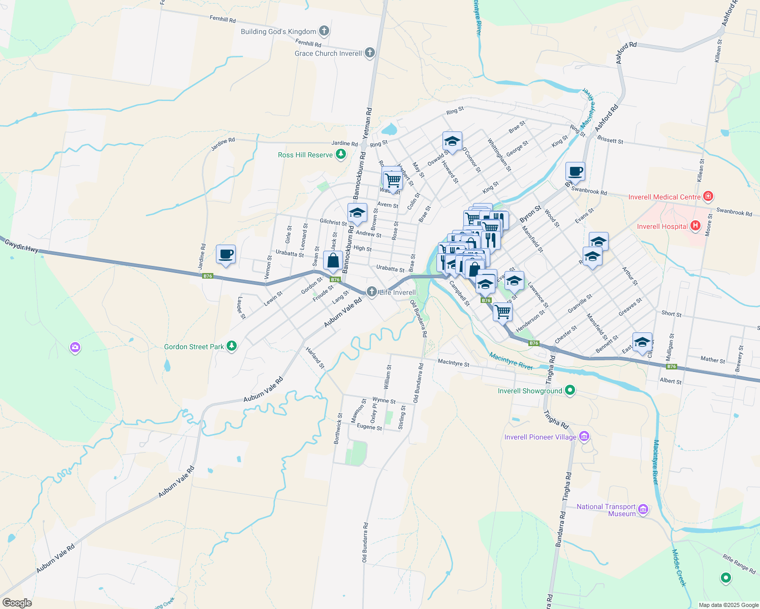 4 Hindmarsh Street, Inverell NSW - Walk Score