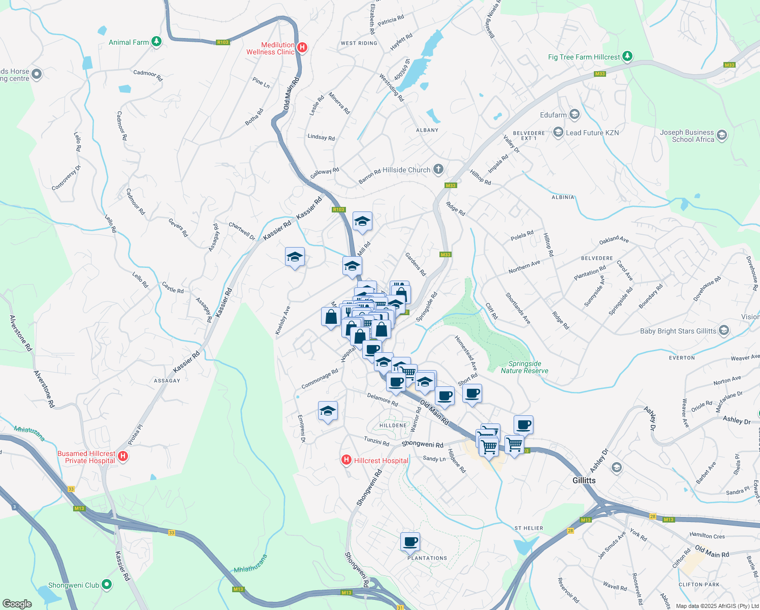 4 Nqutu Road, Hillcrest KZN - Walk Score
