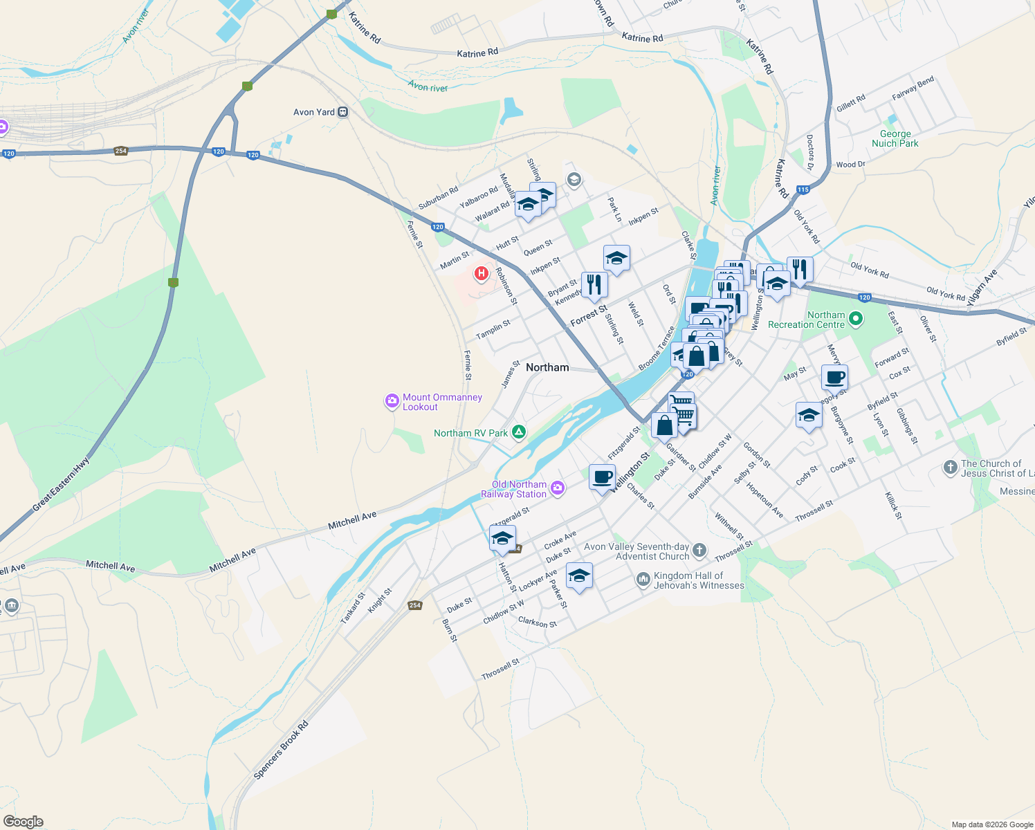 53 Mitchell Avenue, Northam WA - Walk Score