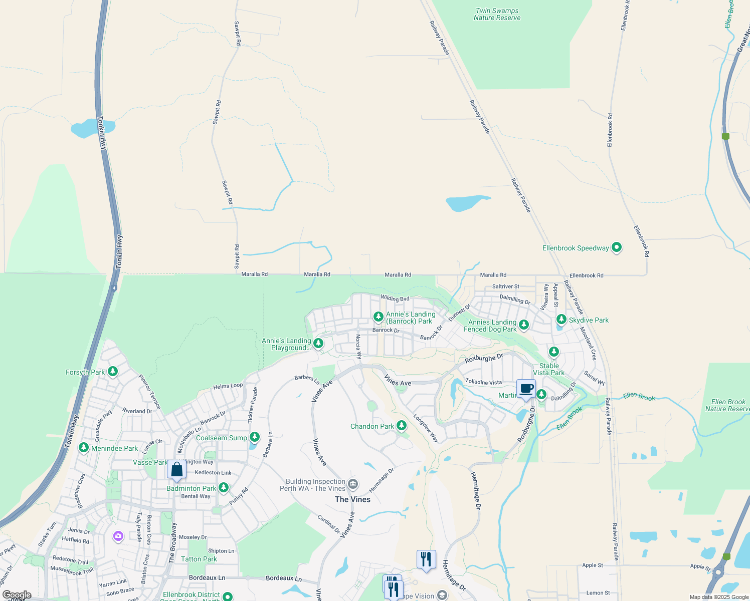 Bristol Lane, Ellenbrook WA - Walk Score