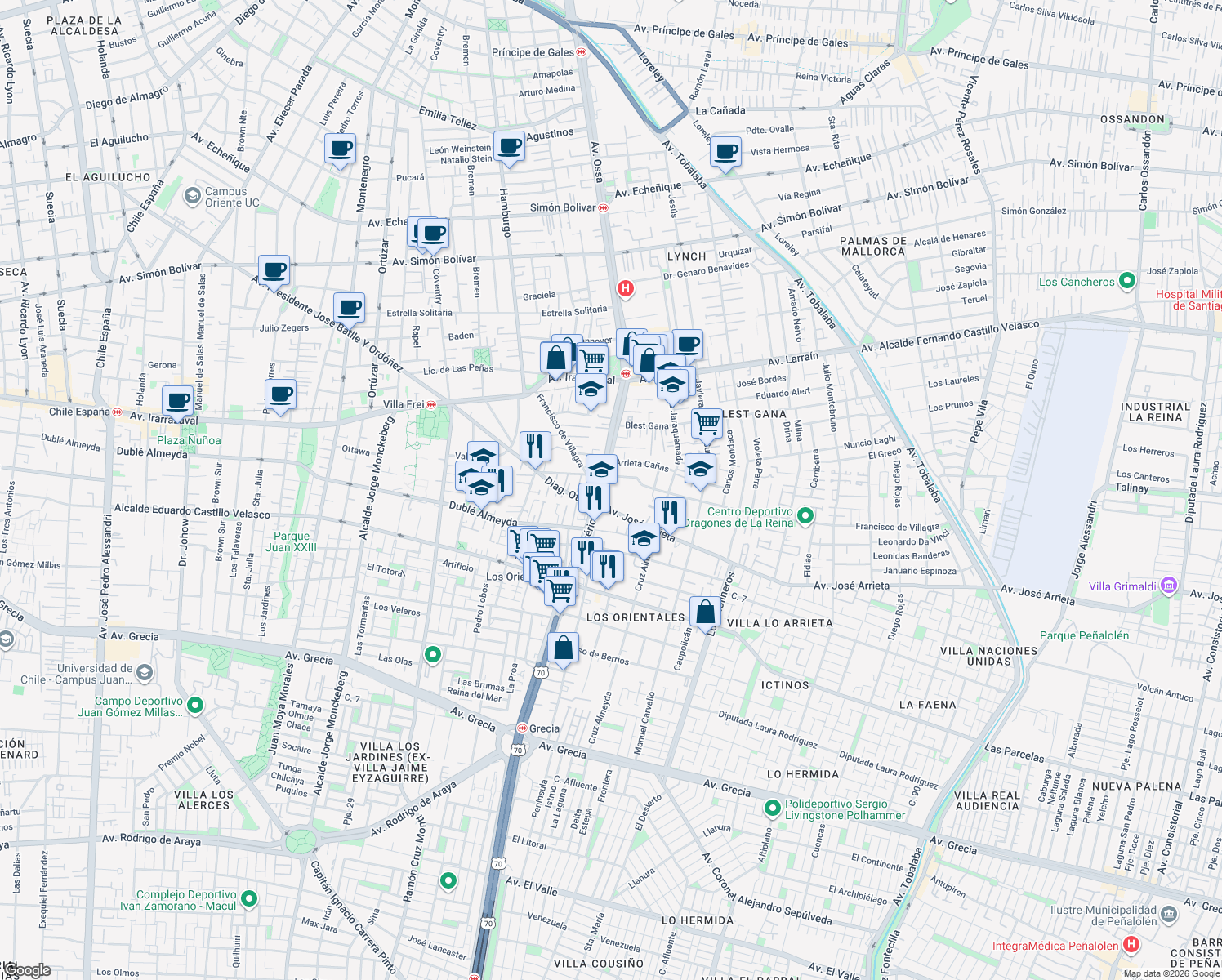 522 Avenida Egaña, La Reina Región Metropolitana - Walk Score