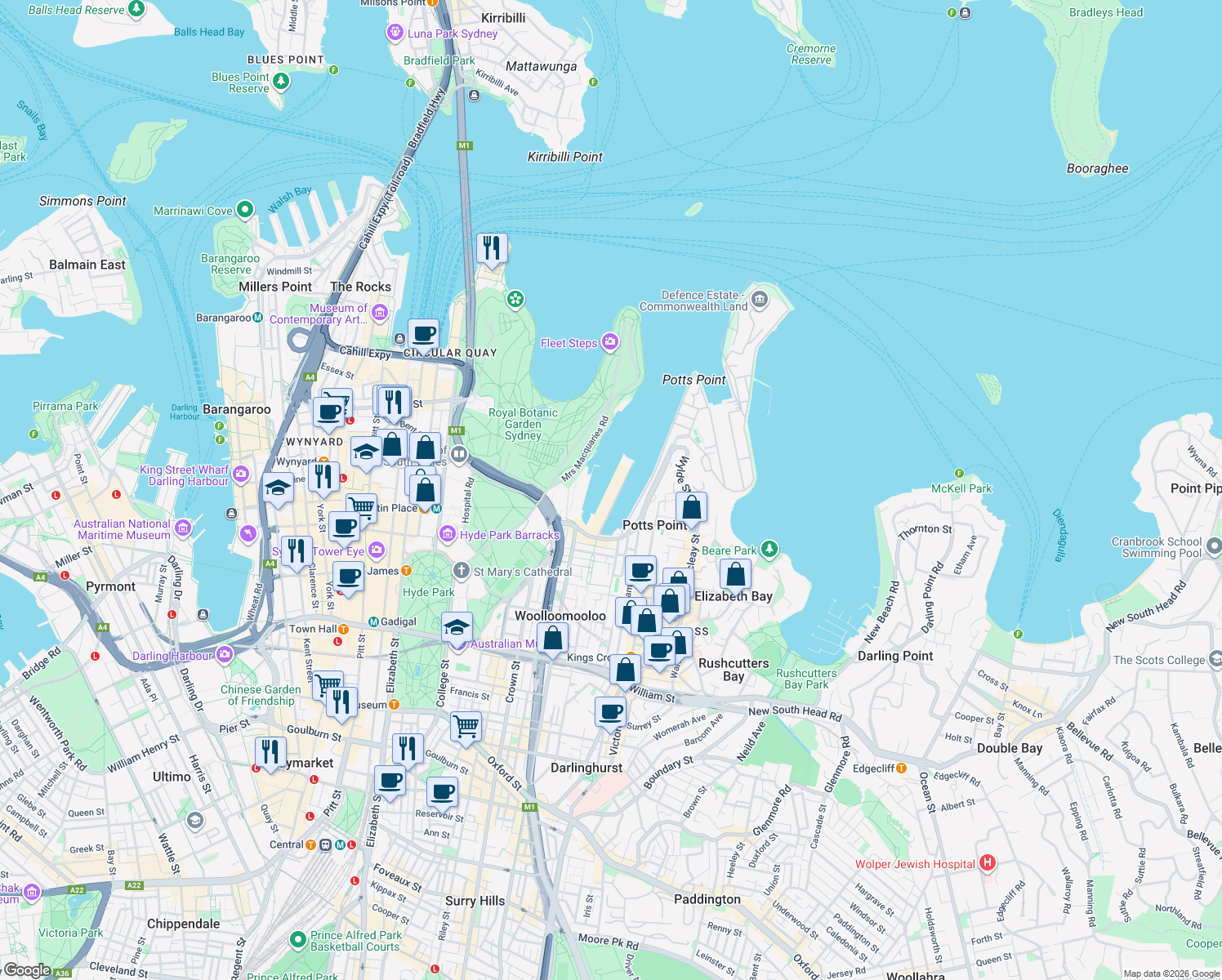 6 Cowper Wharf Roadway, Woolloomooloo NSW - Walk Score