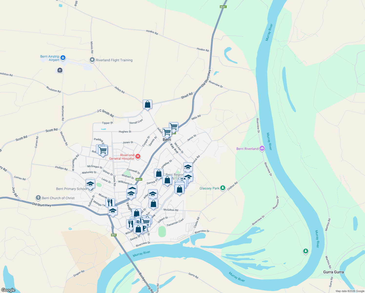 8 Jarvis Street, Berri SA - Walk Score