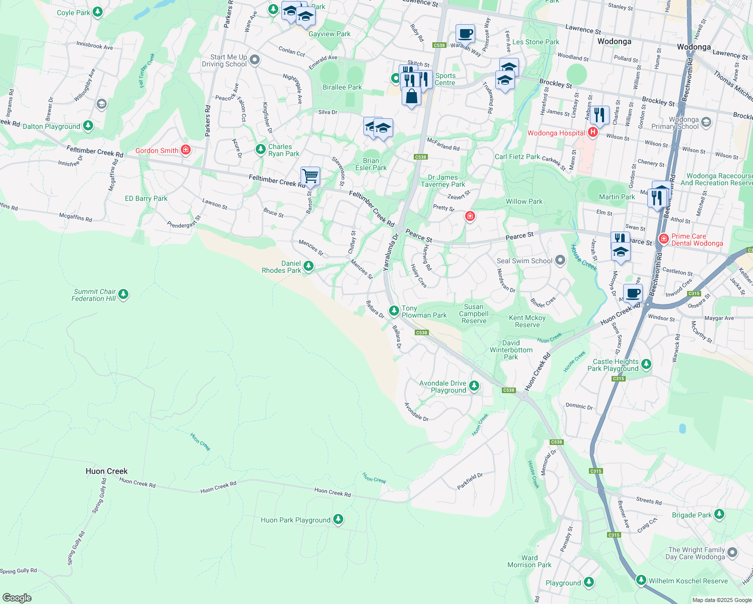 7 Latrobe Court, Wodonga VIC - Walk Score
