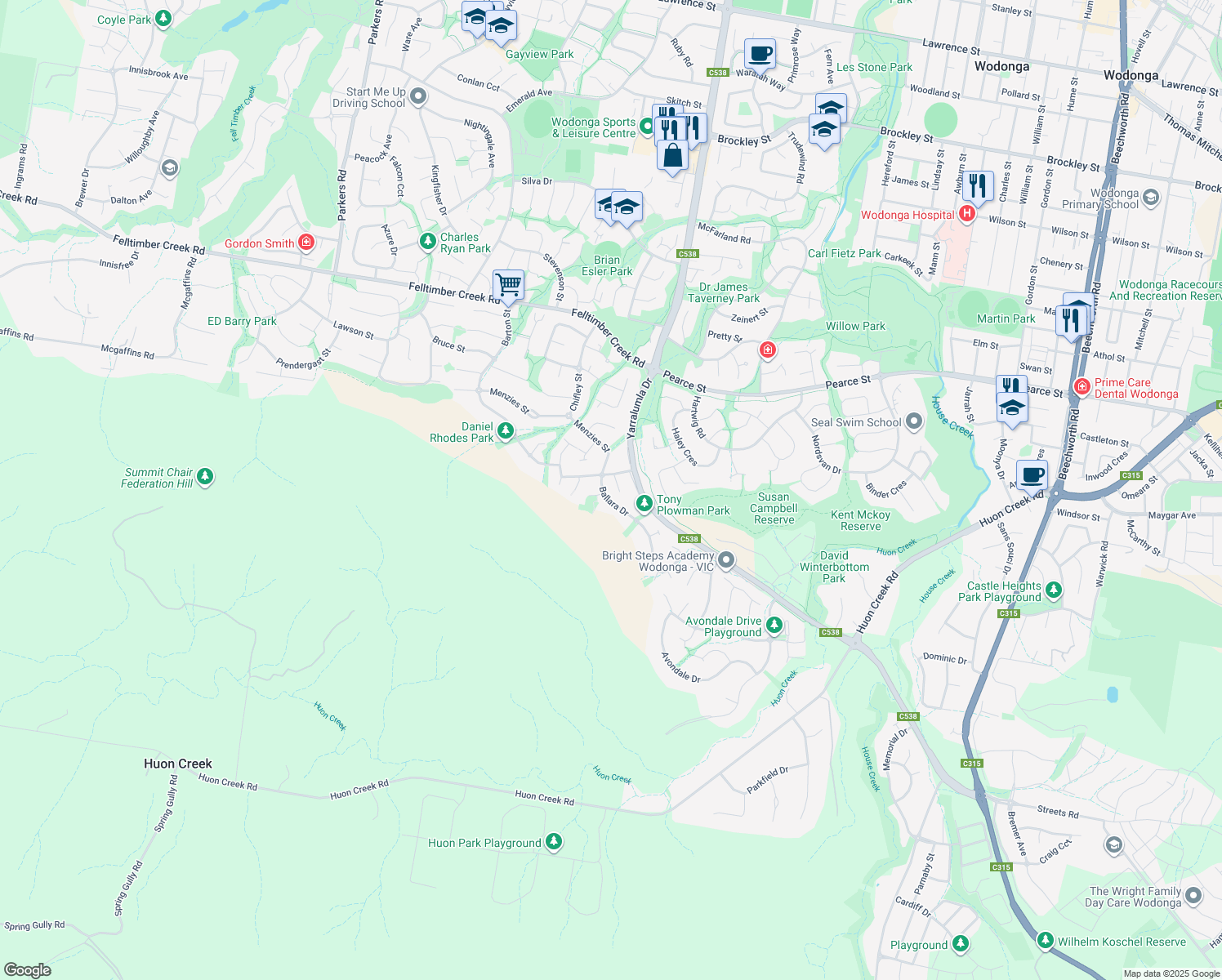 7 Latrobe Court, Wodonga VIC - Walk Score