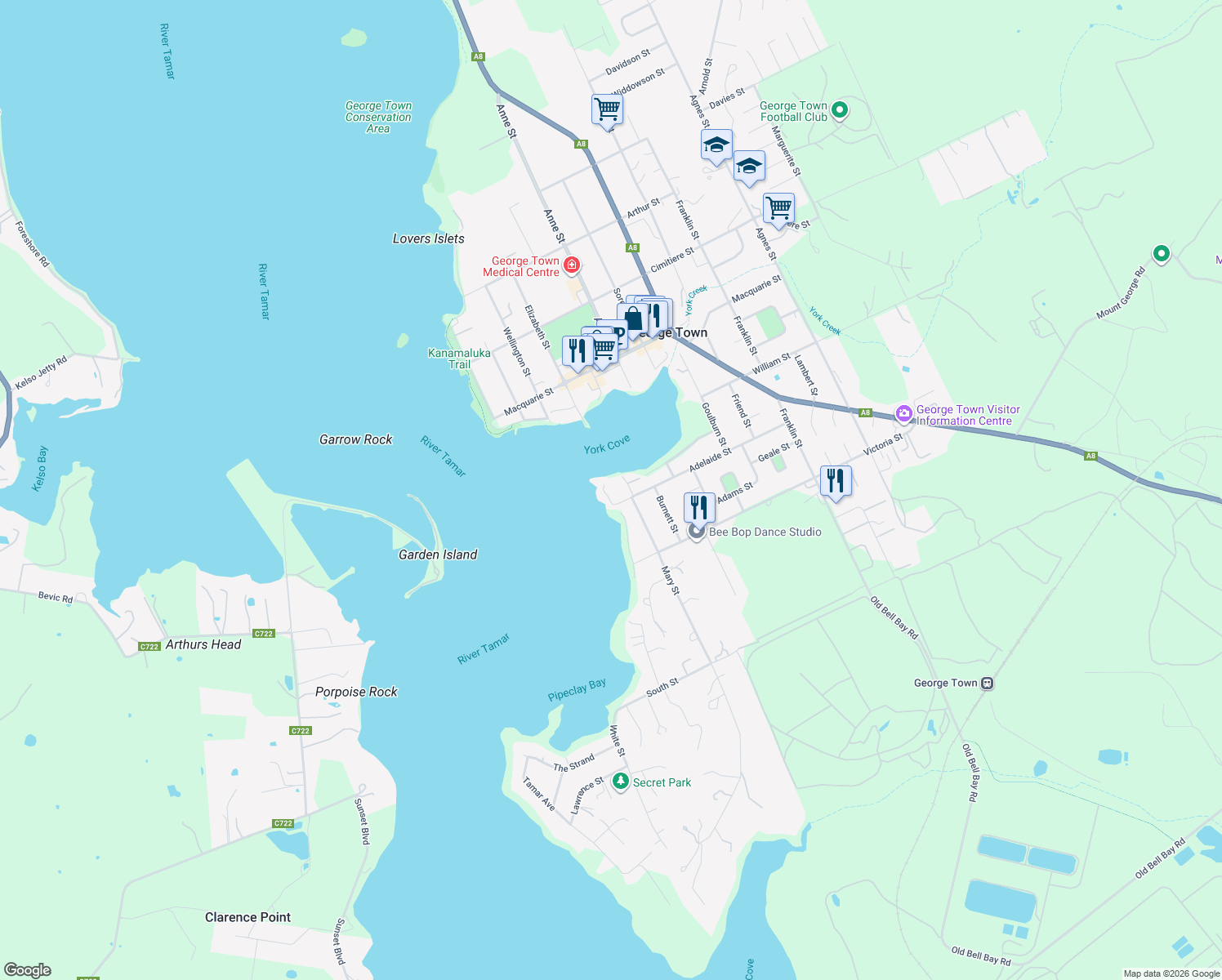 2 Ferry Boulevard, George Town TAS - Walk Score