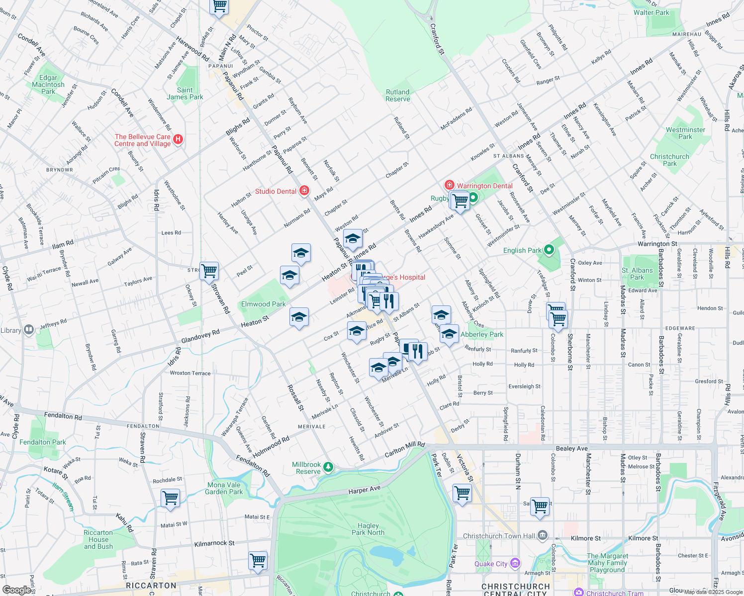 213 Papanui Road, Christchurch Canterbury - Walk Score