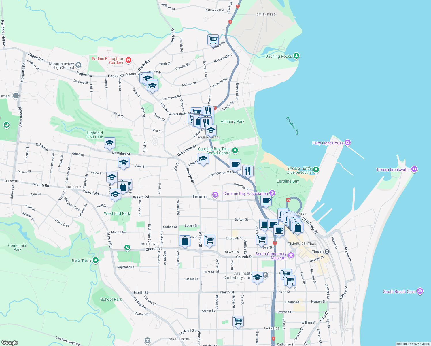 Trafalgar Street, Timaru Canterbury - Walk Score