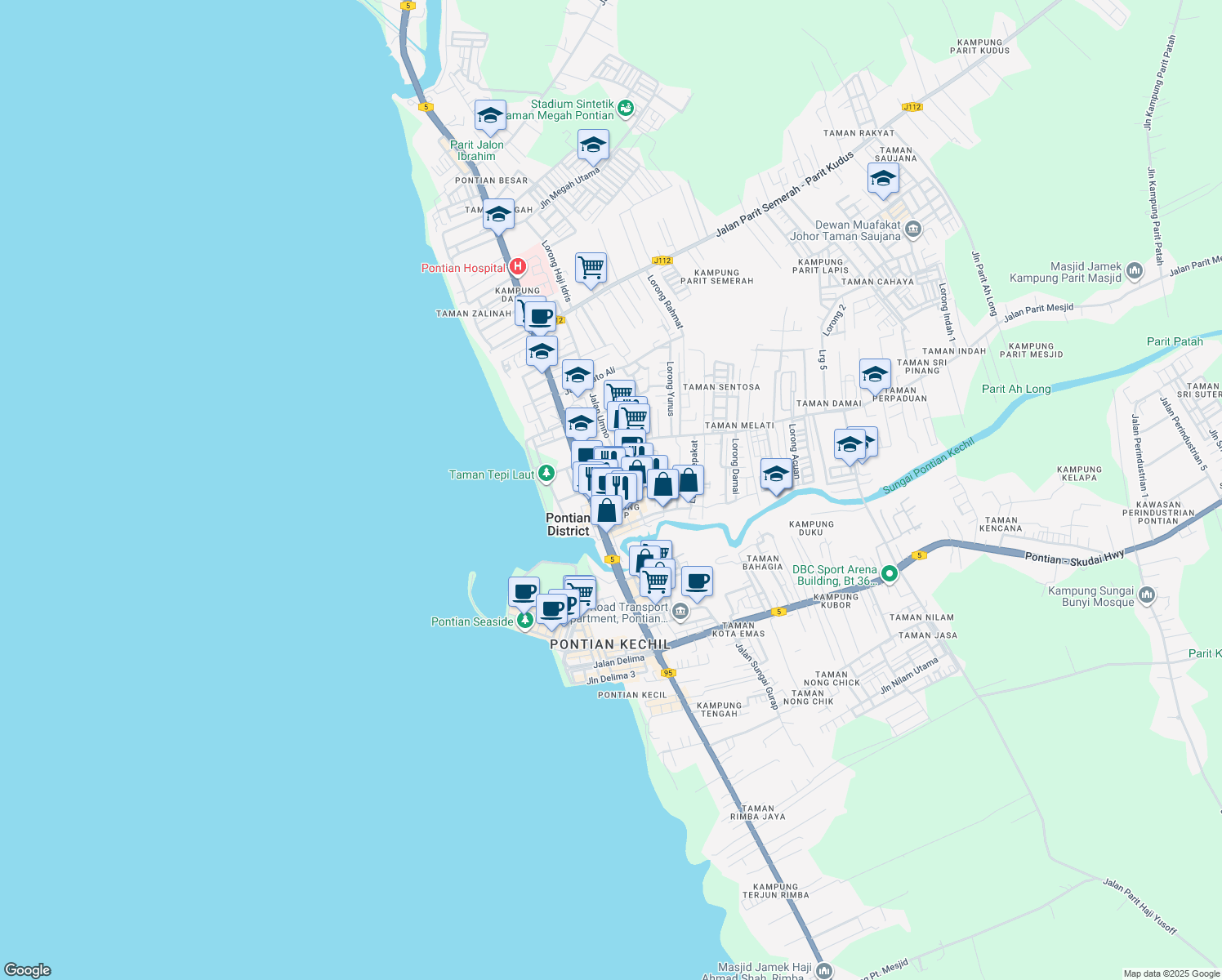 Jalan Teo Kang Sui, Pontian District Johor - Walk Score
