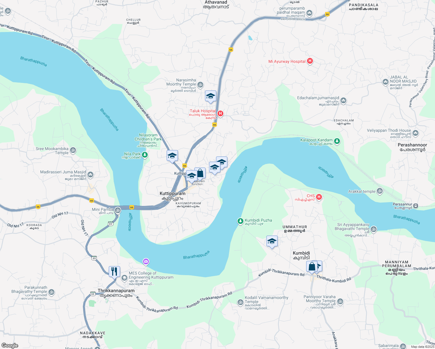 Amana Hospital Road, Kuttippuram KL - Walk Score