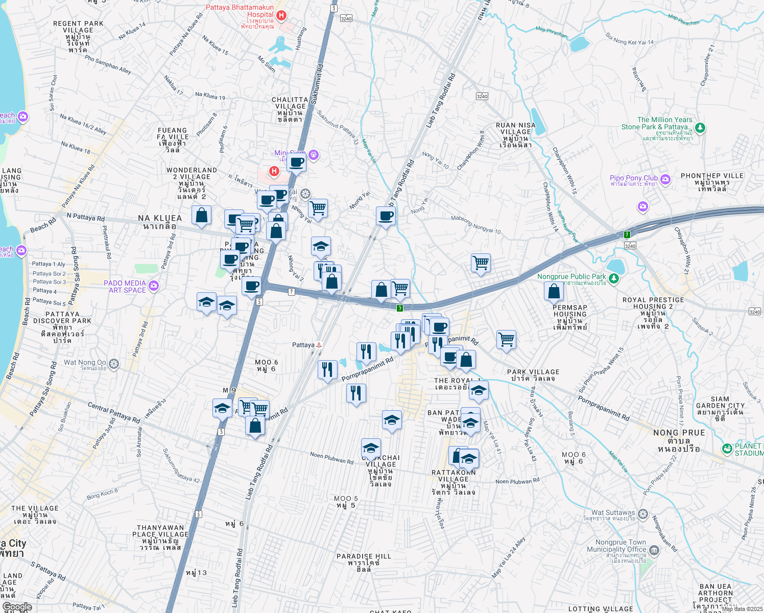 Bang Lamung District จ.ชลบุรี - Walk Score