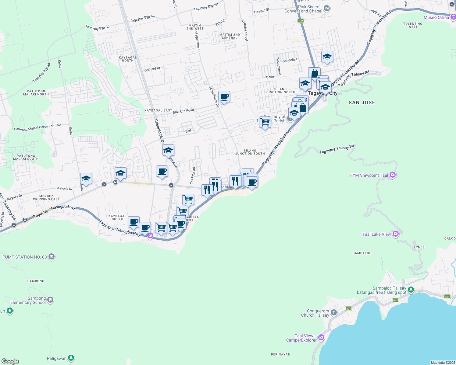Maharlika Street, Tagaytay Calabarzon - Walk Score