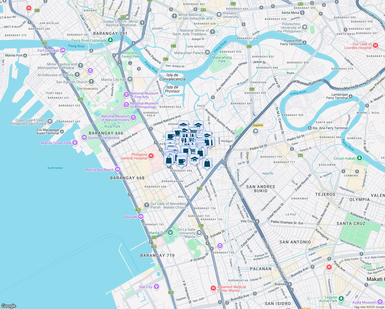 Pedro Gil, Manila NCR - Walk Score