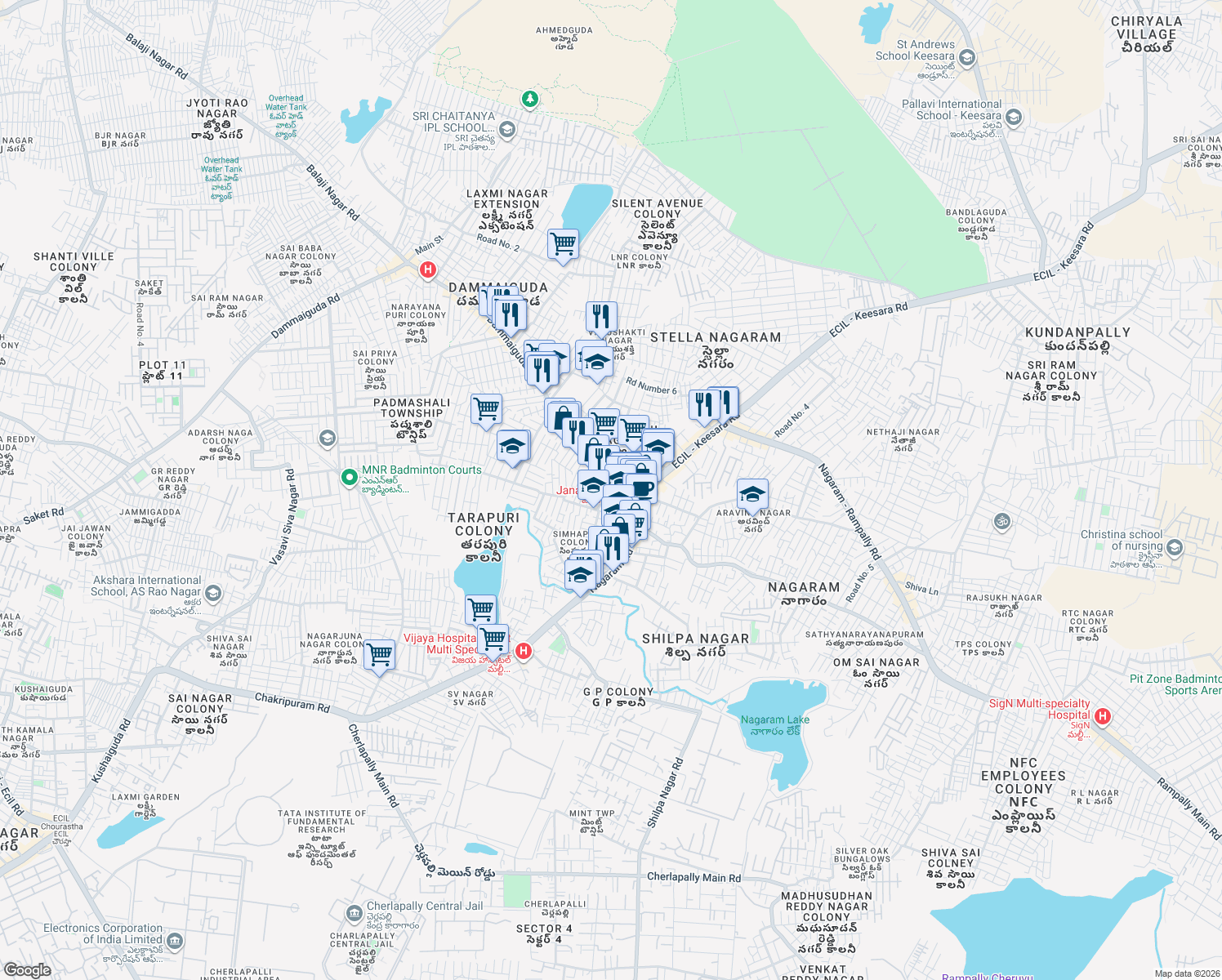 Nagaram Road, Secunderabad Telangana - Walk Score