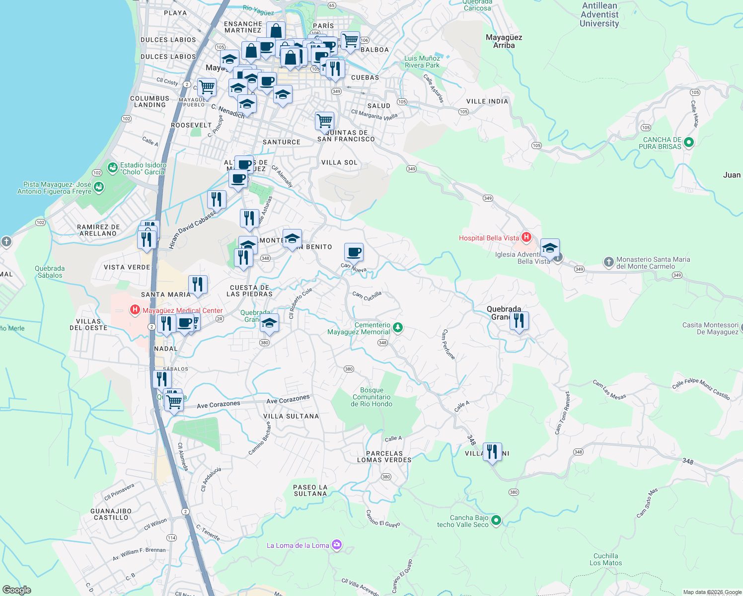 Camino Cuchilla, Mayagüez Mayagüez - Walk Score