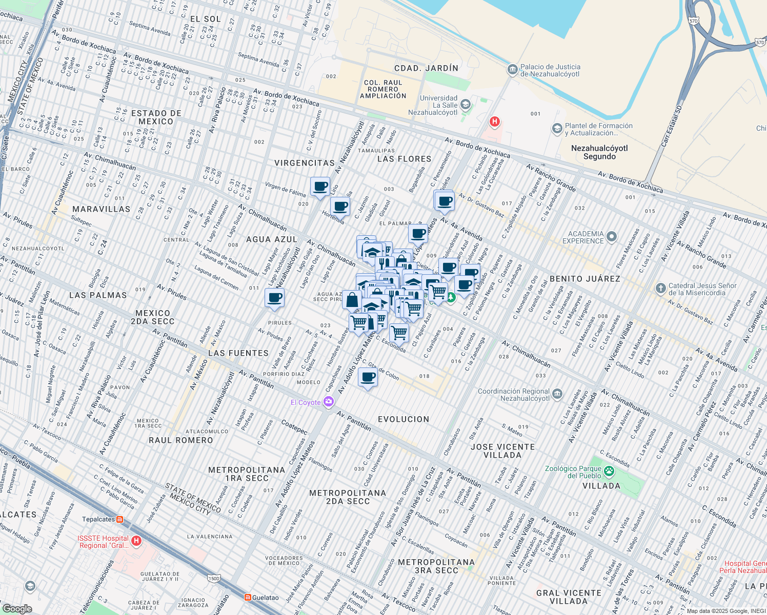 Avenida Adolfo López Mateos, Ciudad Nezahualcóyotl Méx. - Walk Score