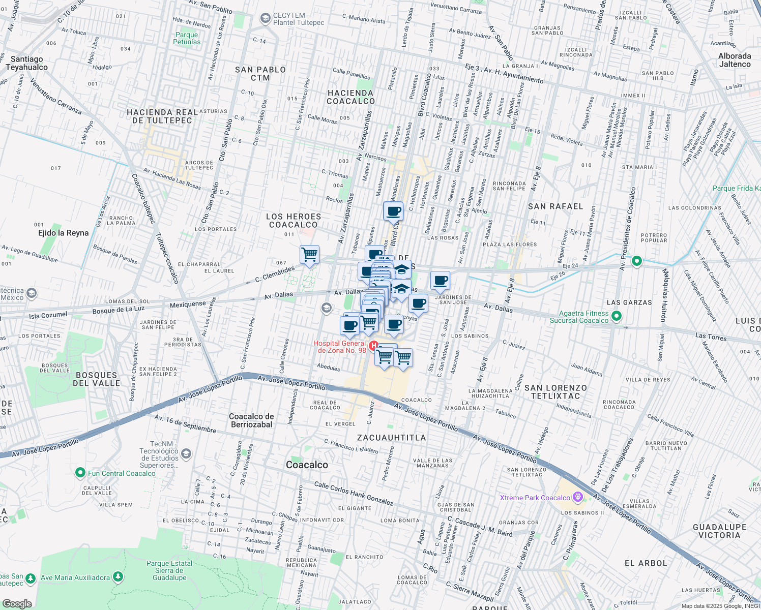 137 Boulevard Coacalco, Coacalco de Berriozabal MEX - Walk Score
