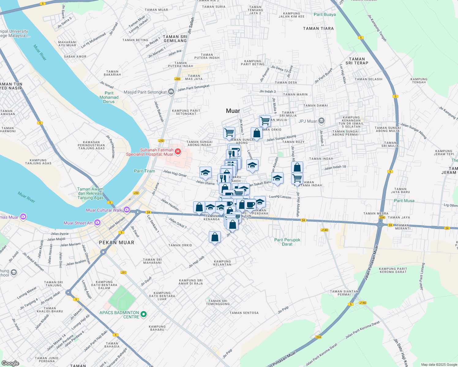 Jalan Sakeh, Muar town Johor - Walk Score