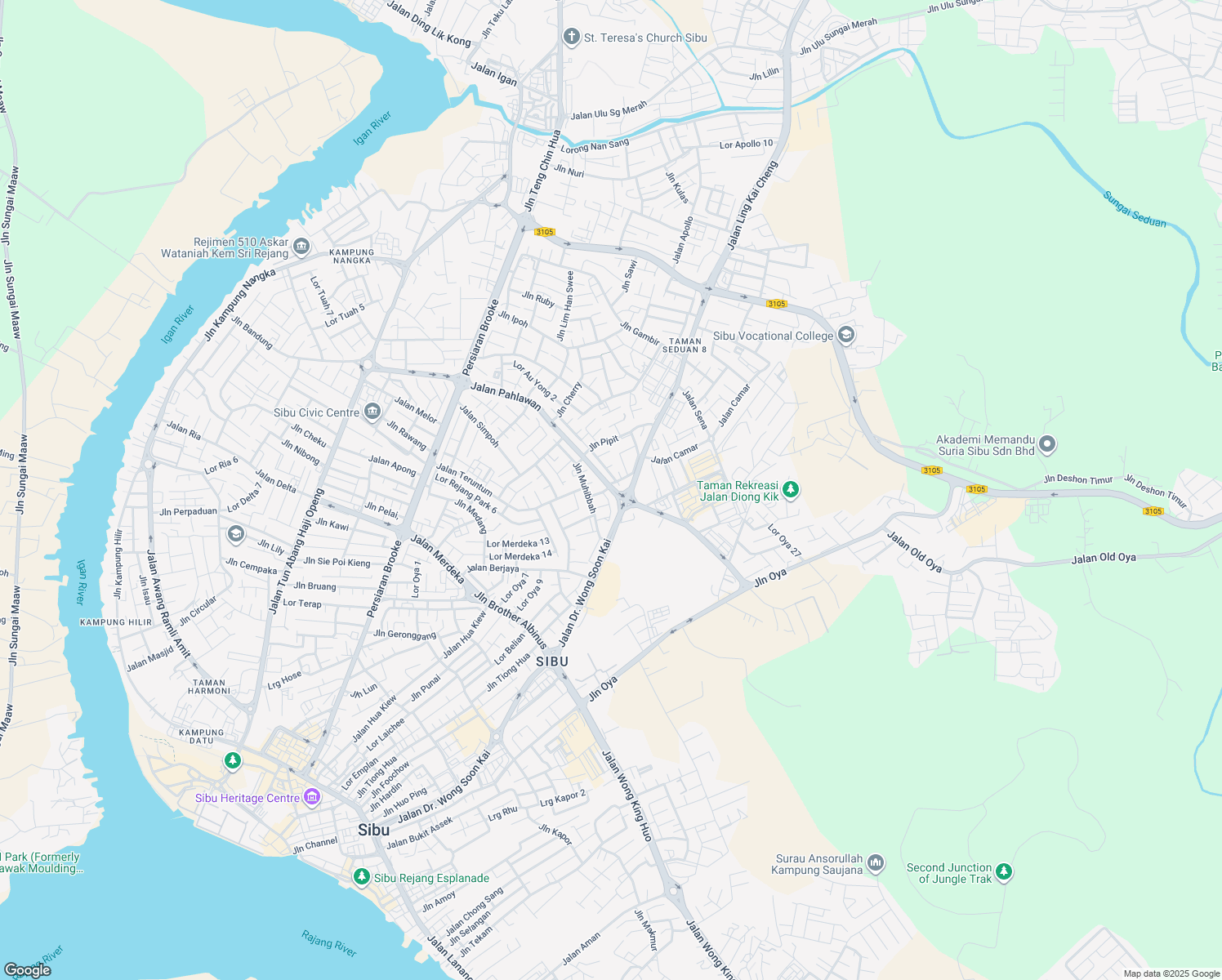 Jalan Pahlawan, Sibu Sarawak - Walk Score