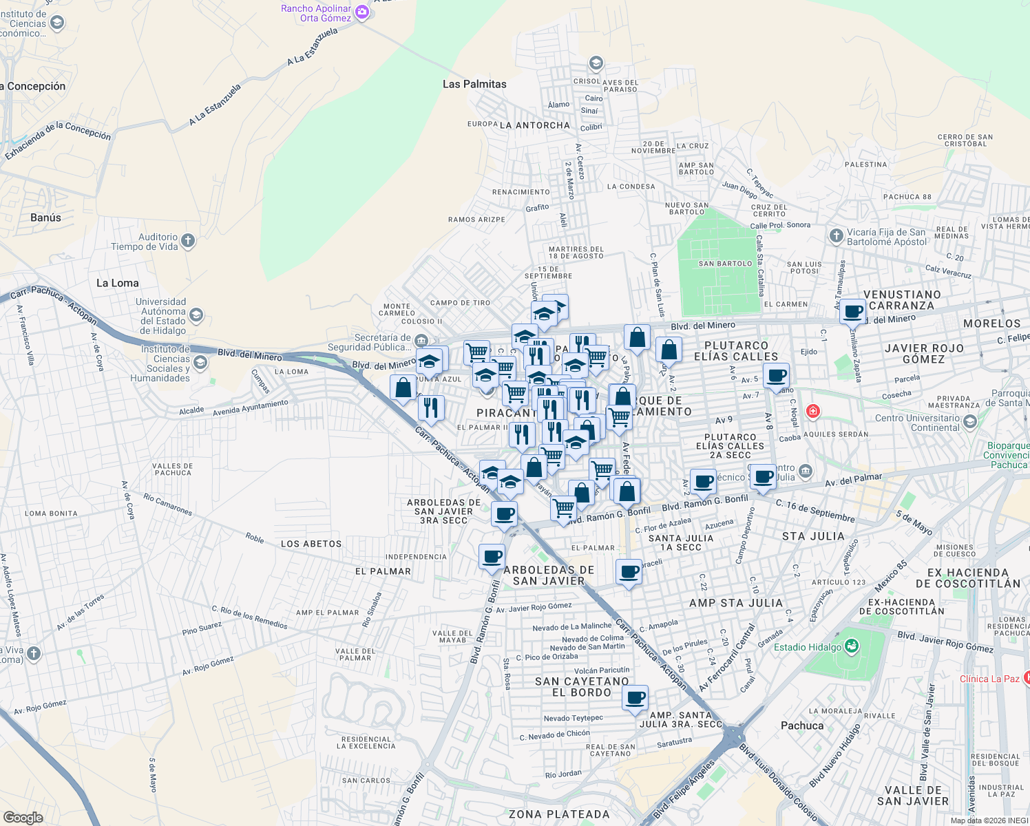 Pachuca Hgo. - Walk Score
