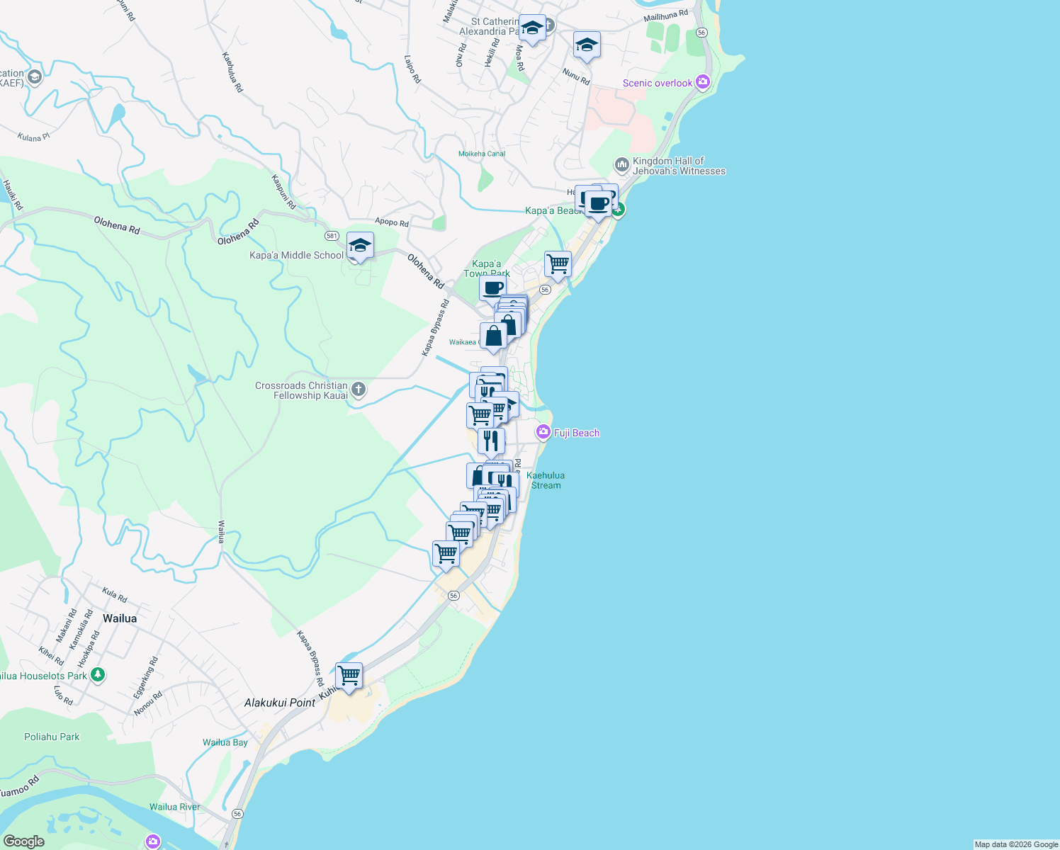 4439 Kaloloku Road, Kapaa HI - Walk Score