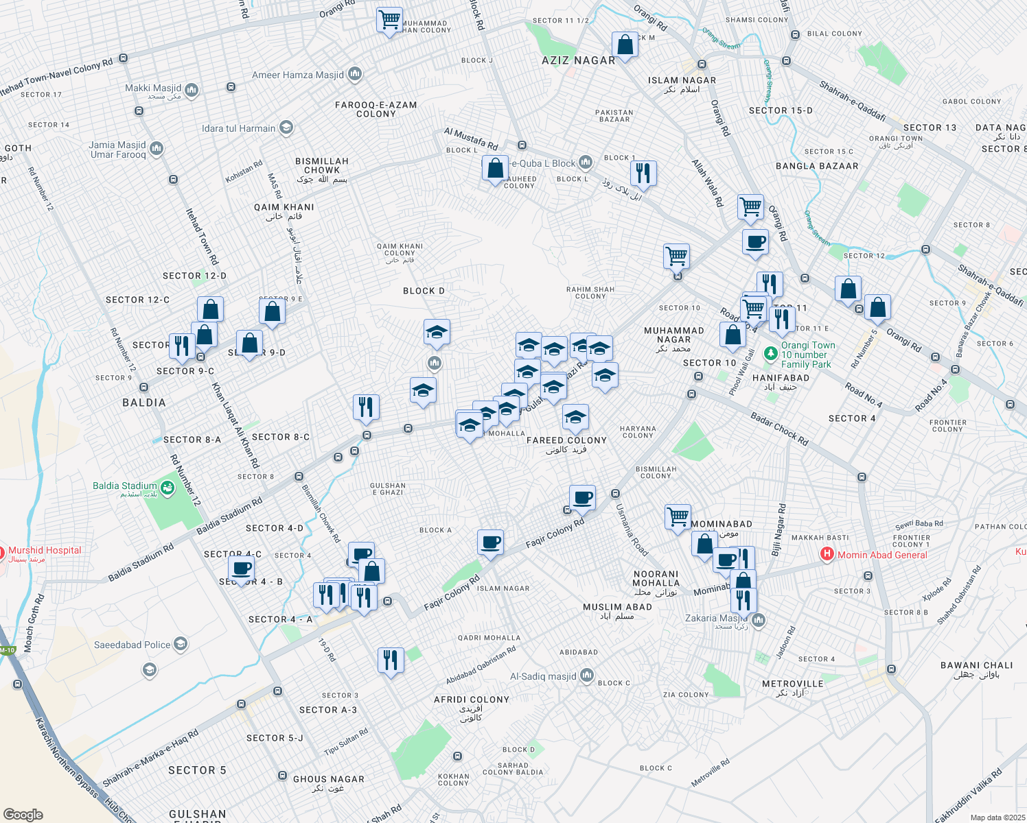 Farid Colony-Gulshan-e-Ghazi Road, Karachi Sindh - Walk Score