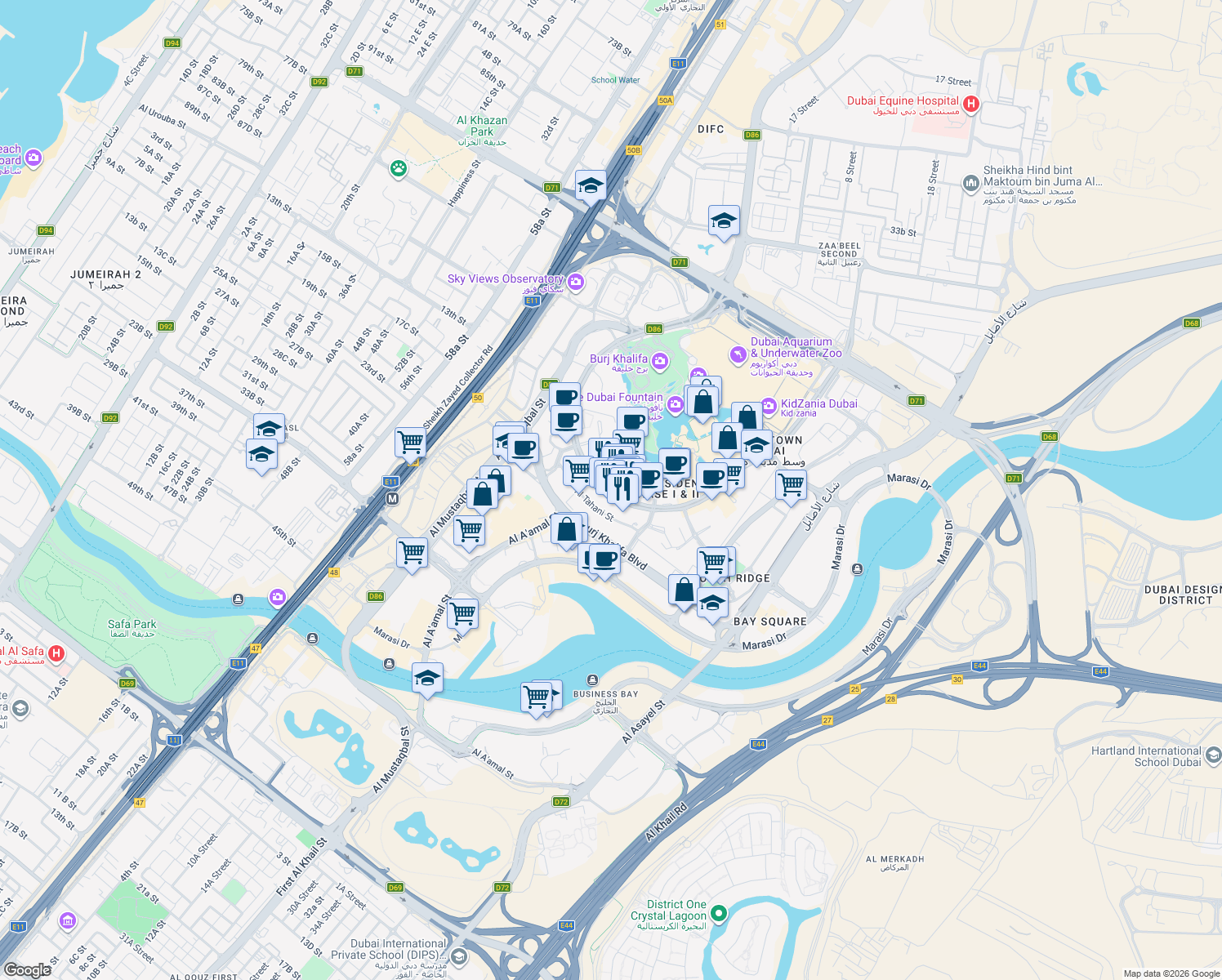 13a Sheikh Mohammed bin Rashid Boulevard, Dubai Dubai - Walk Score