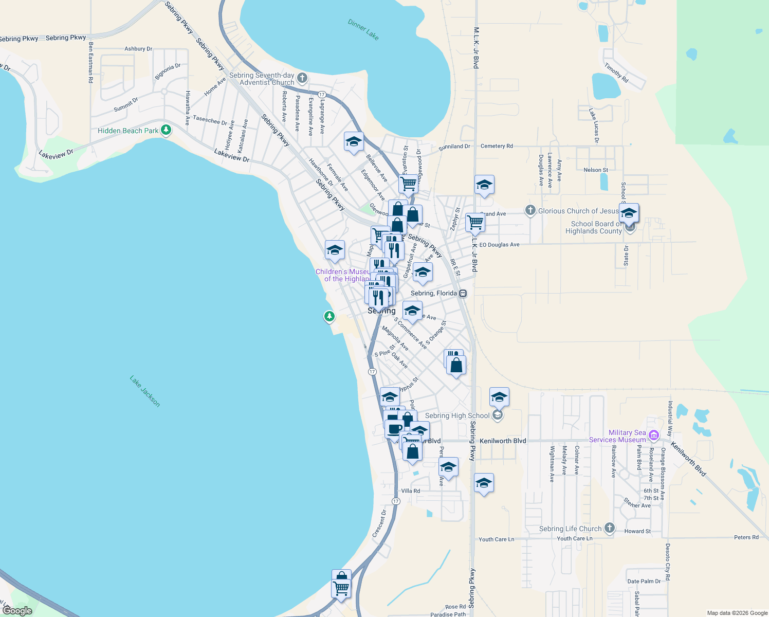 Sebring FL - Walk Score