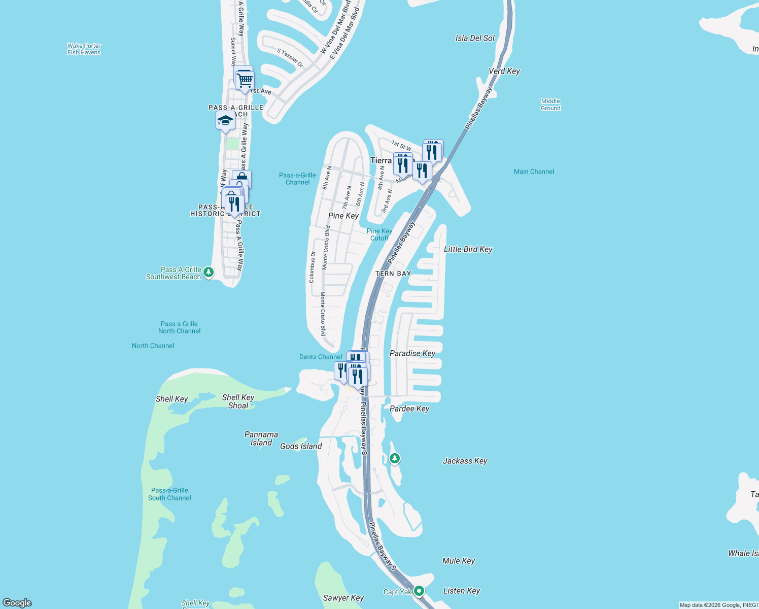 737 Pinellas Bayway South, Tierra Verde FL - Walk Score