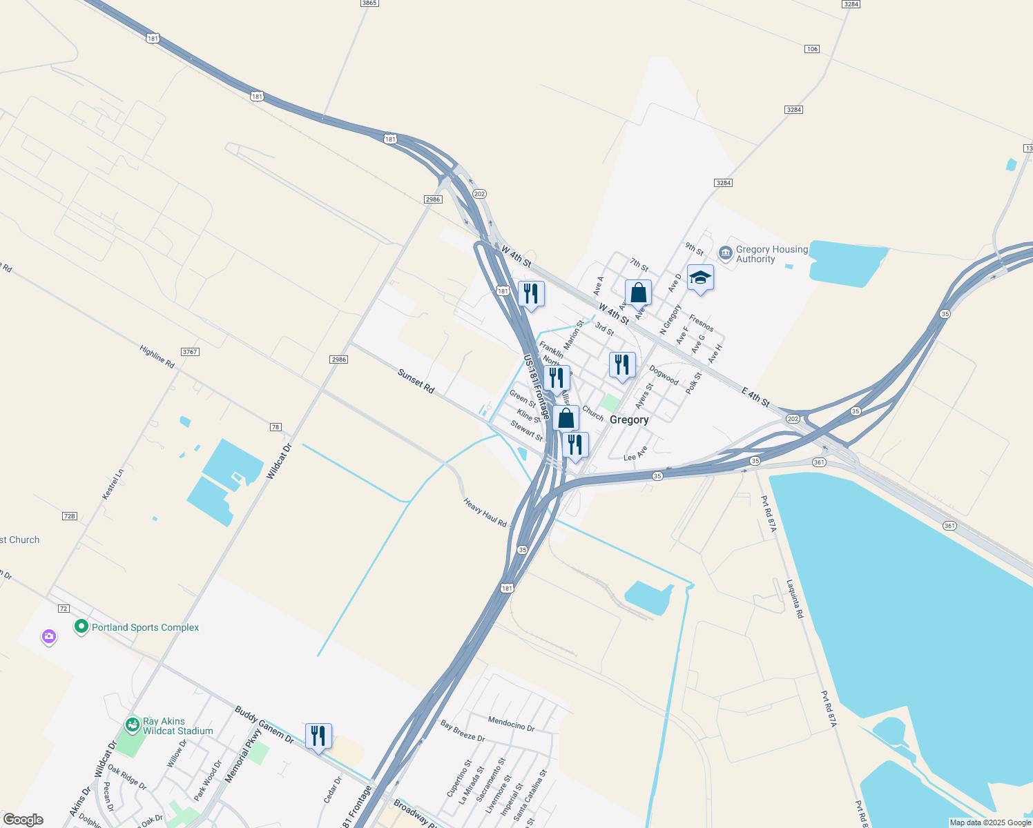 217 Kline Street, Gregory TX - Walk Score