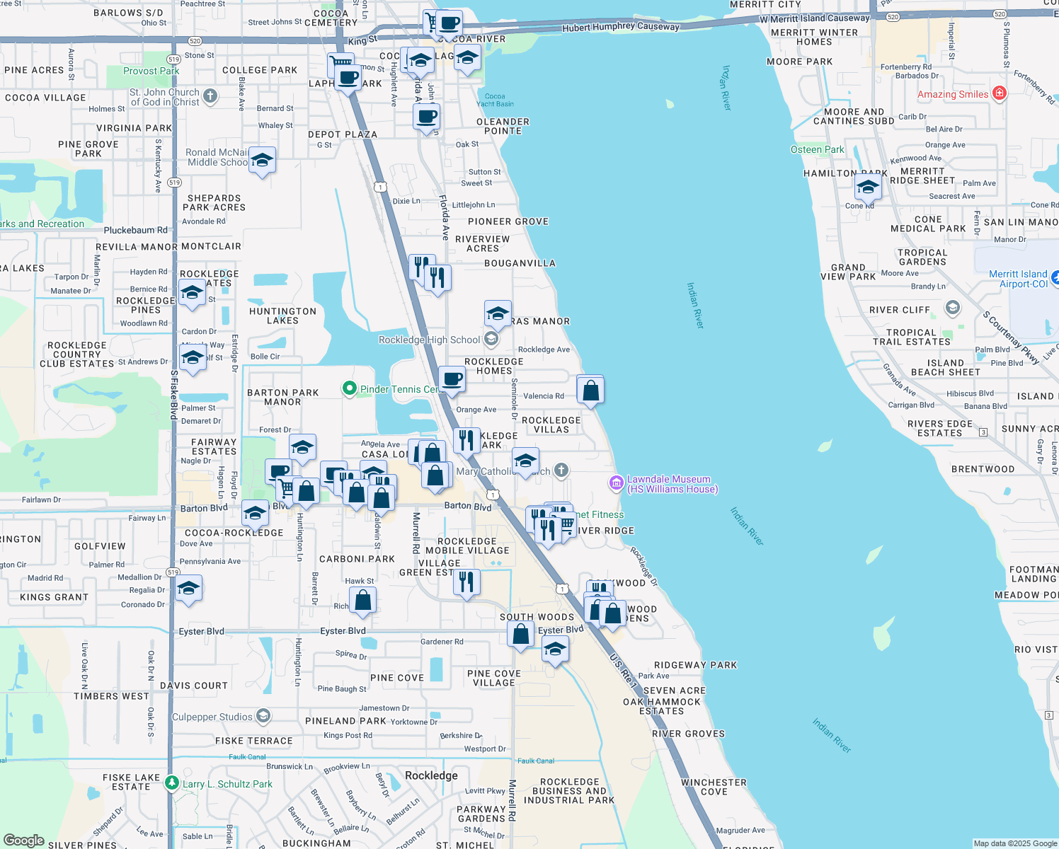 1012 West Street, Rockledge FL - Walk Score