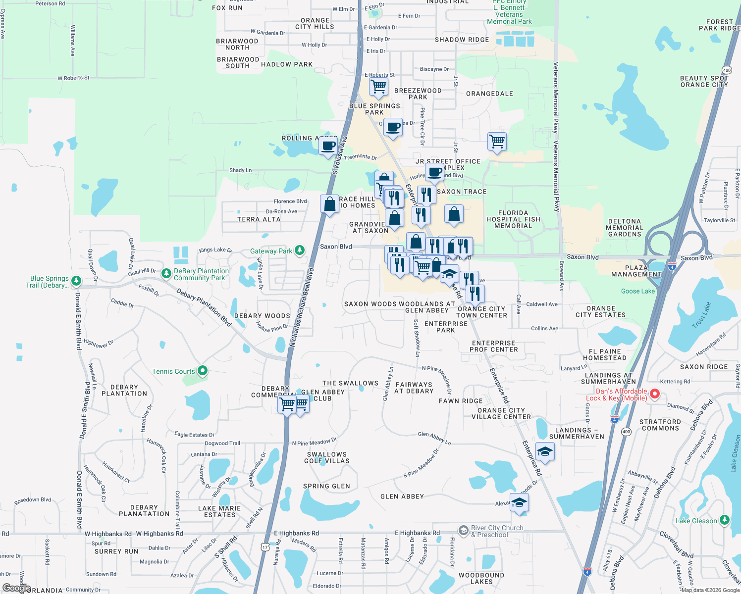 619 Woodford Drive, DeBary FL - Walk Score