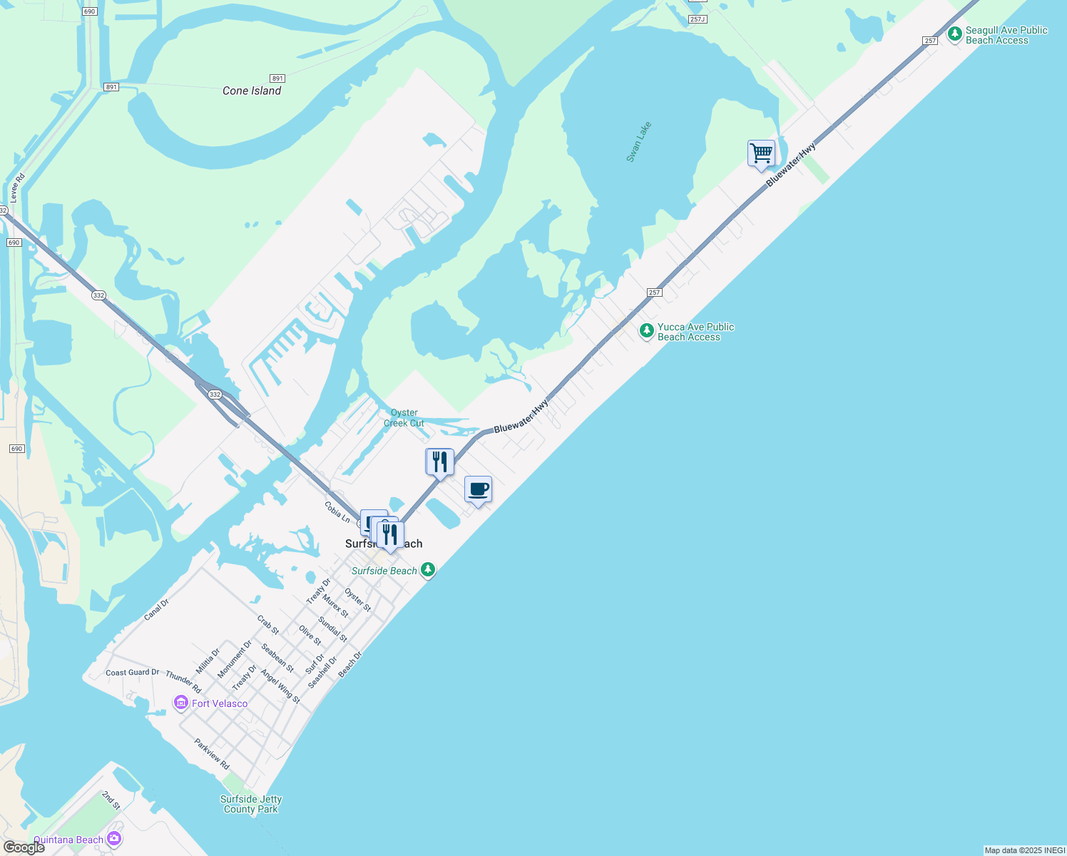 203 Carlton Avenue, Surfside Beach TX - Walk Score
