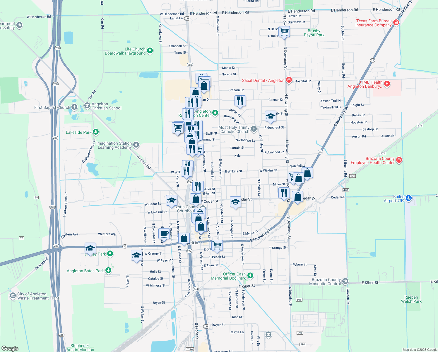 911 North Valderas Street, Angleton TX - Walk Score