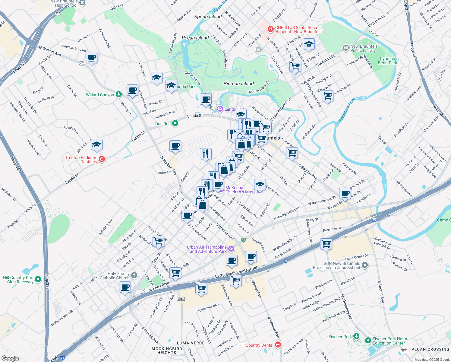 719 West San Antonio Street, New Braunfels TX - Walk Score