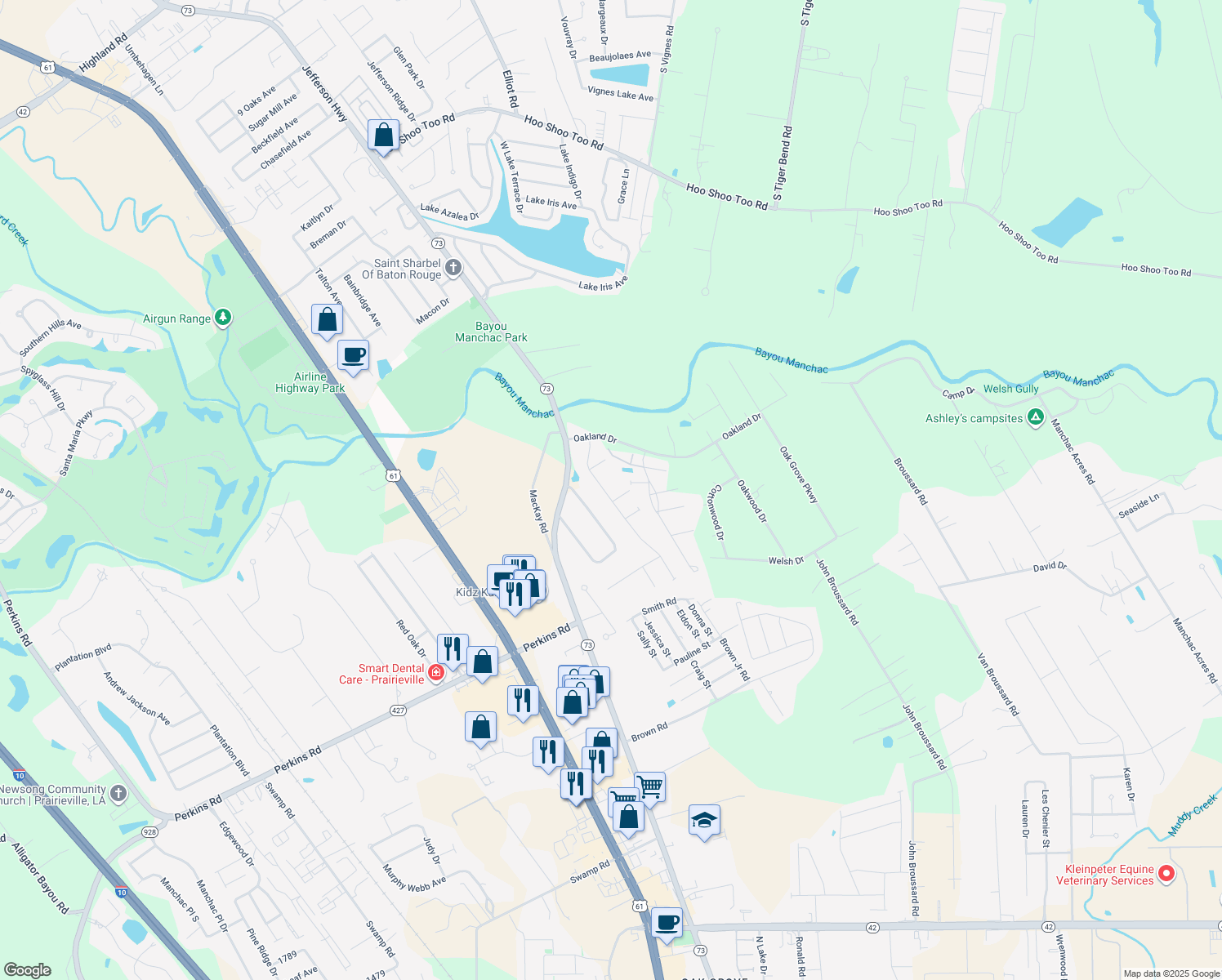 18462 Old Maplewood Drive, Prairieville LA - Walk Score
