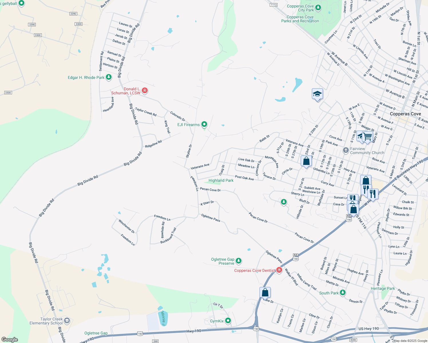 1111 Rhonda Lee Street, Copperas Cove TX - Walk Score