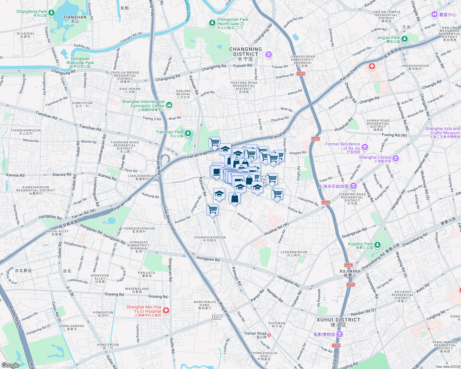 Xinhua Road, Shanghai Shanghai - Walk Score