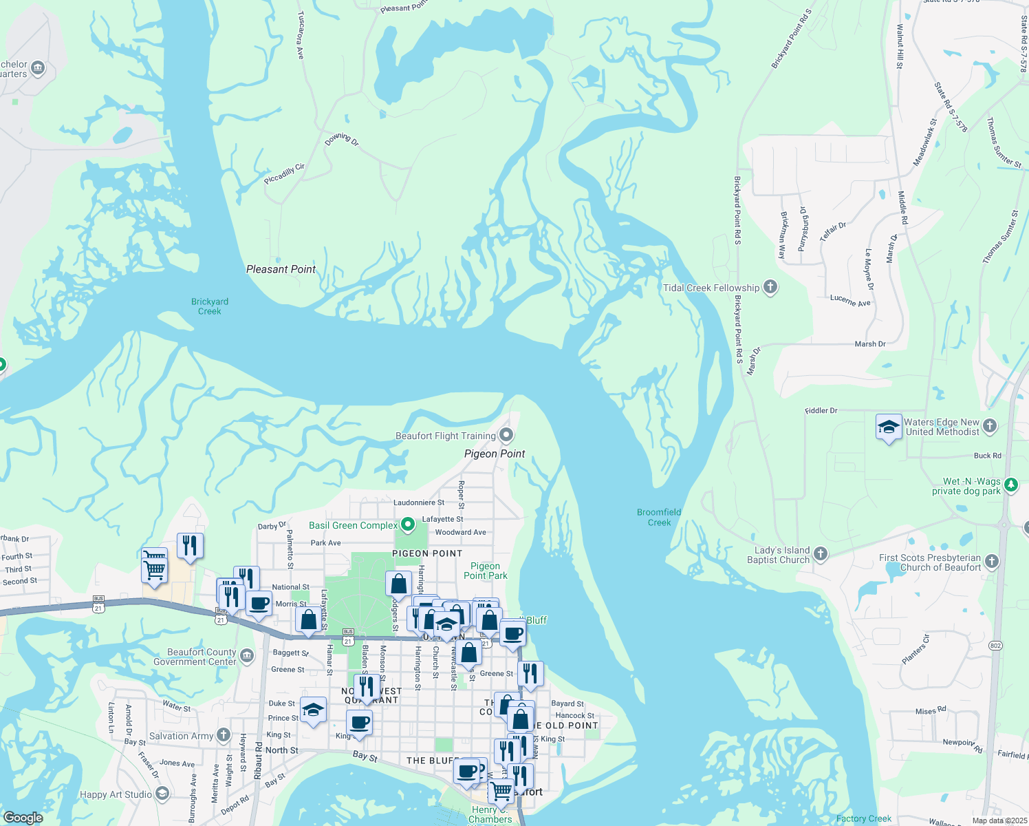 2427 Pigeon Point Road, Beaufort SC - Walk Score