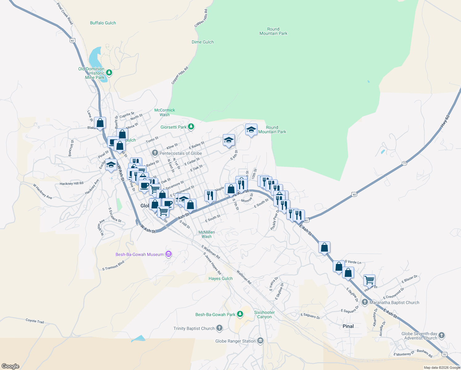East Maple Street, Globe AZ - Walk Score