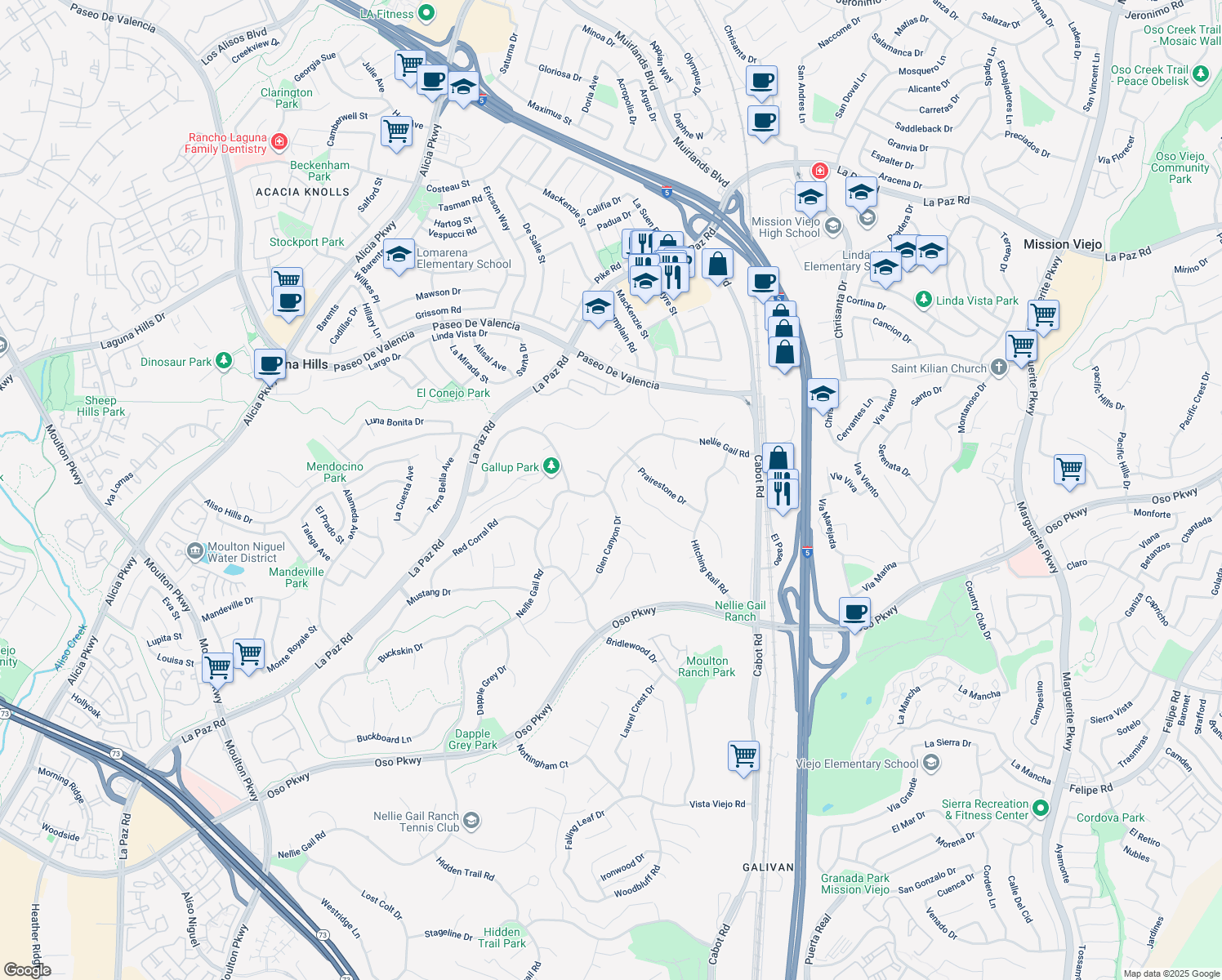 25652 Nellie Gail Road, Laguna Hills CA - Walk Score