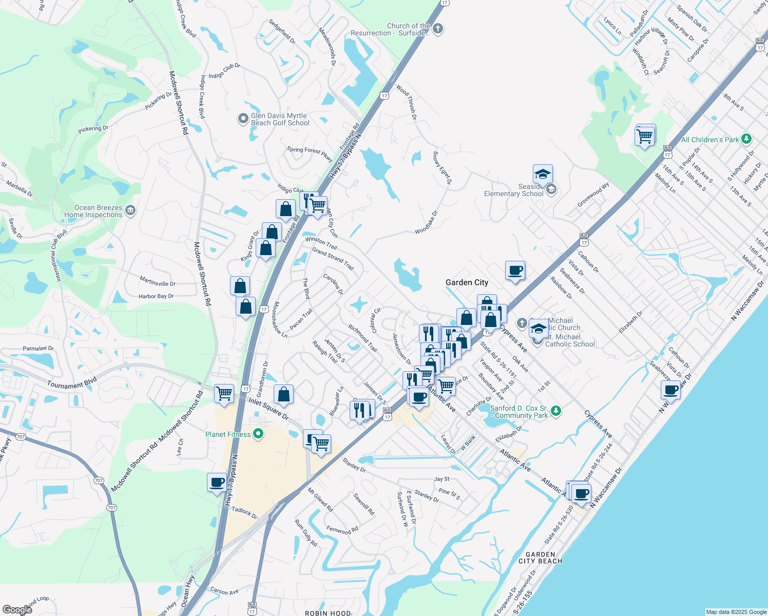 145 Colonial Circle, Murrells Inlet SC - Walk Score