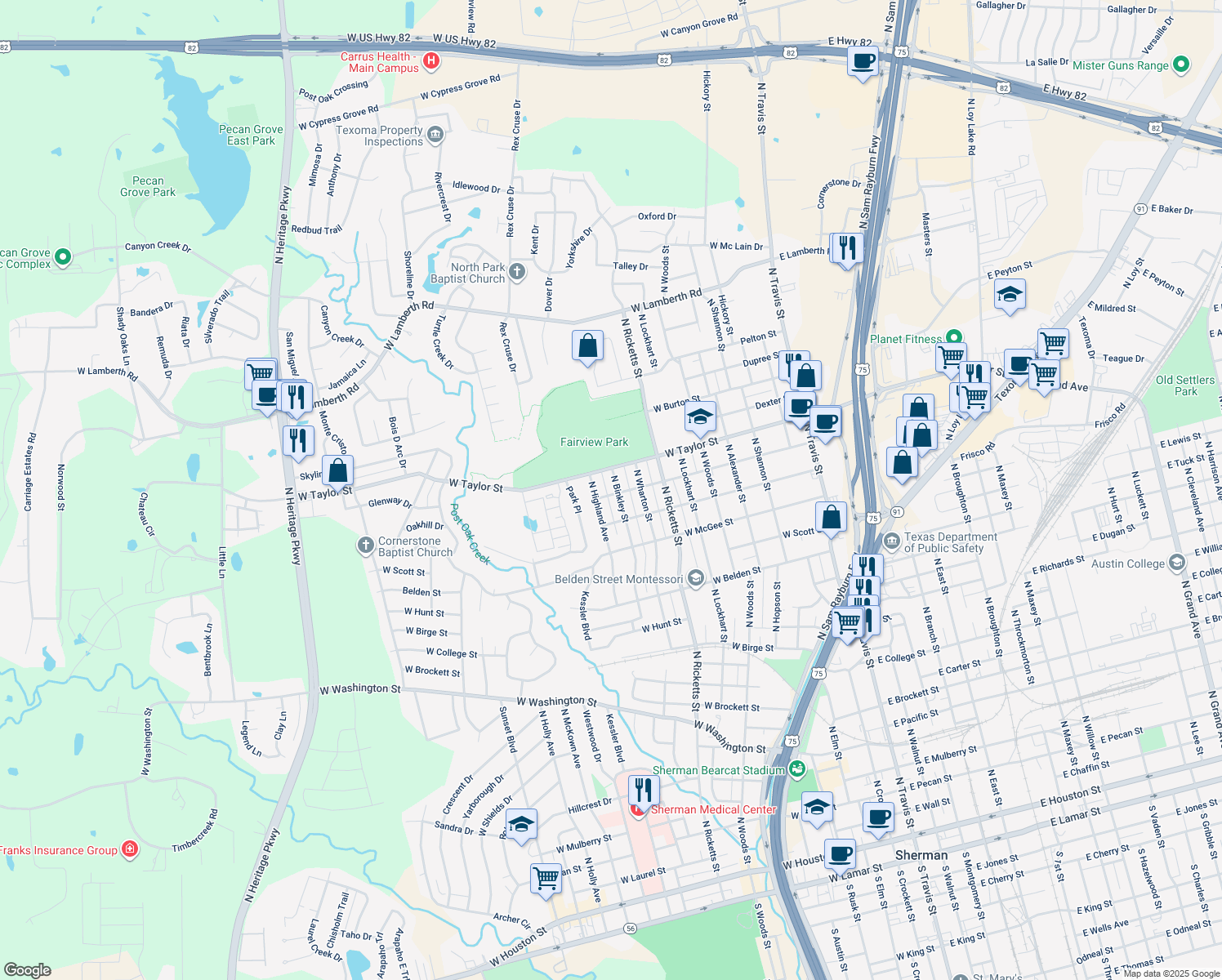 1802 North Binkley Street, Sherman TX - Walk Score