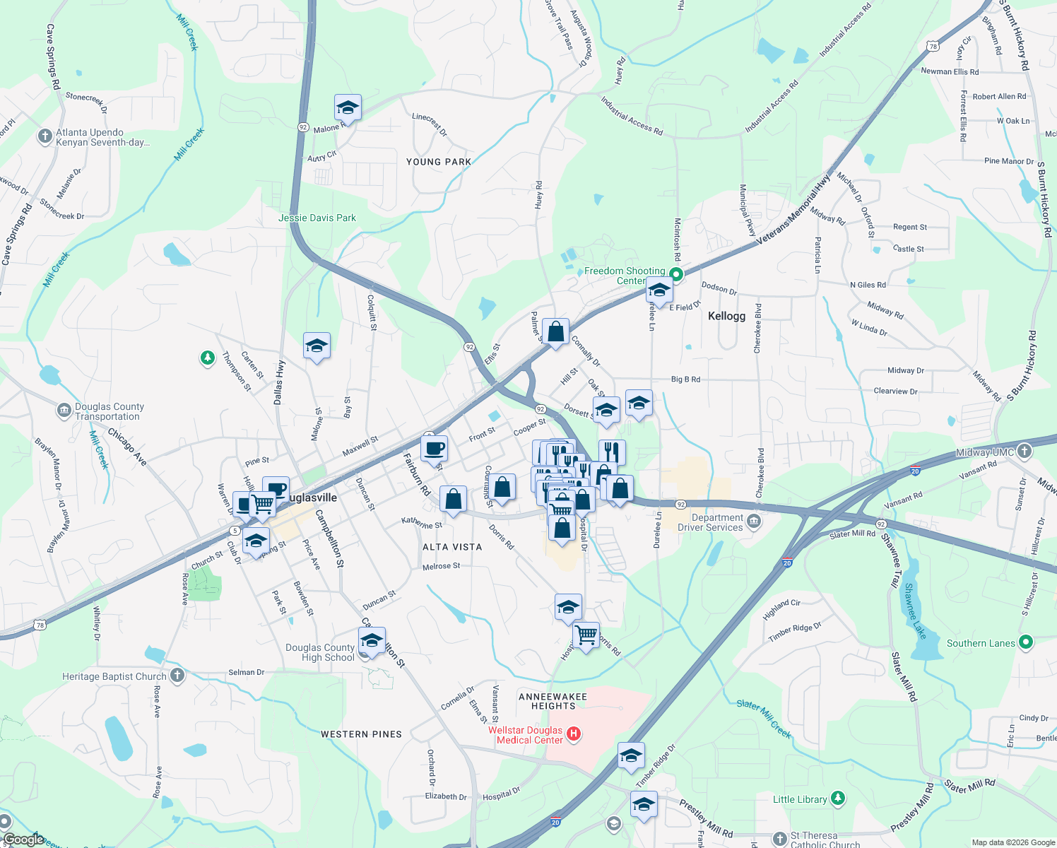 6173 Cooper Street, Douglasville GA - Walk Score