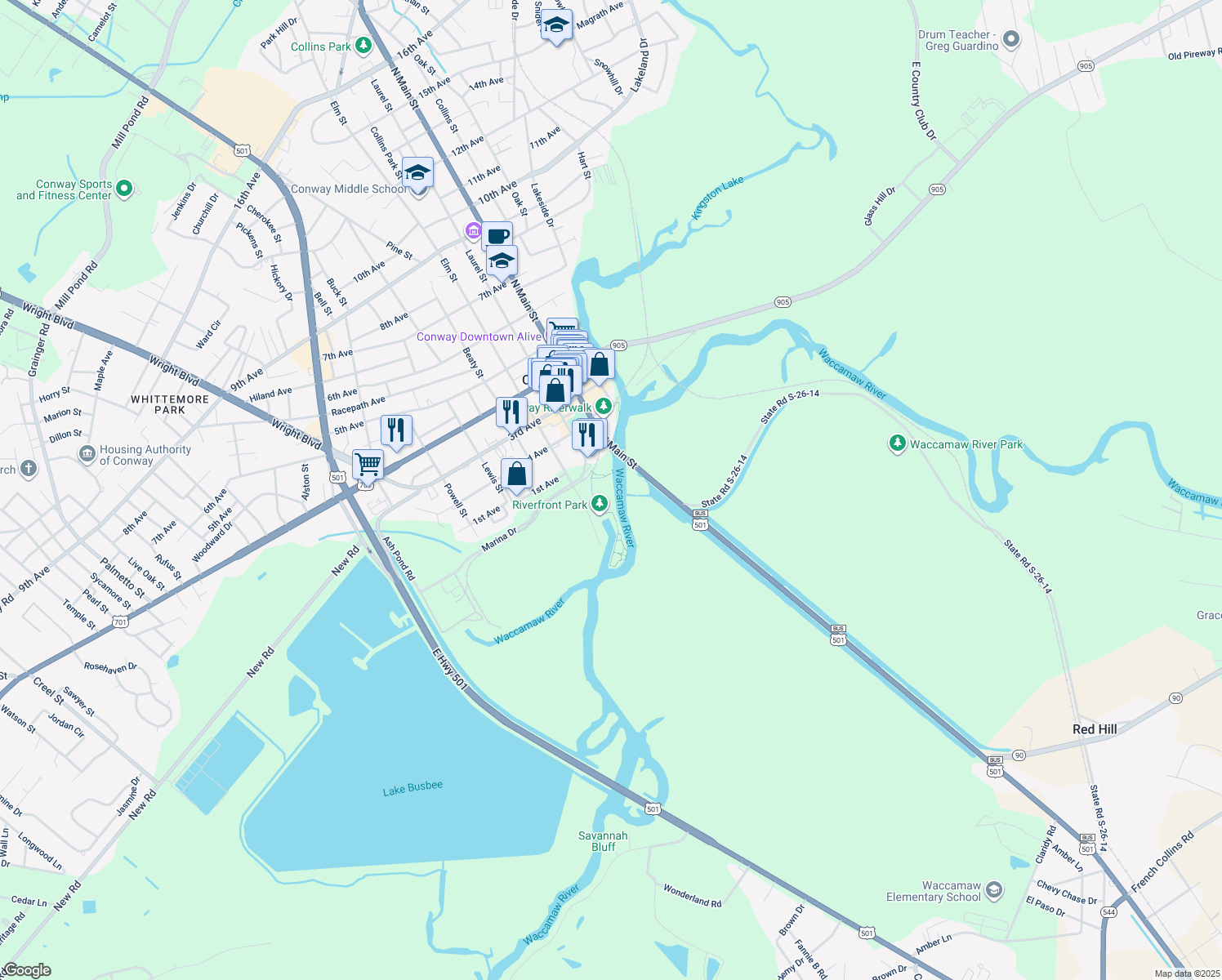10 Laurel Street, Conway SC - Walk Score