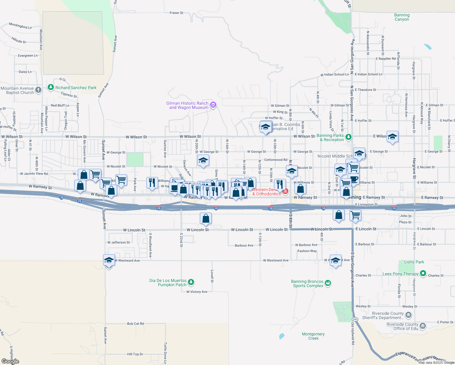 West Williams Street, Banning CA - Walk Score